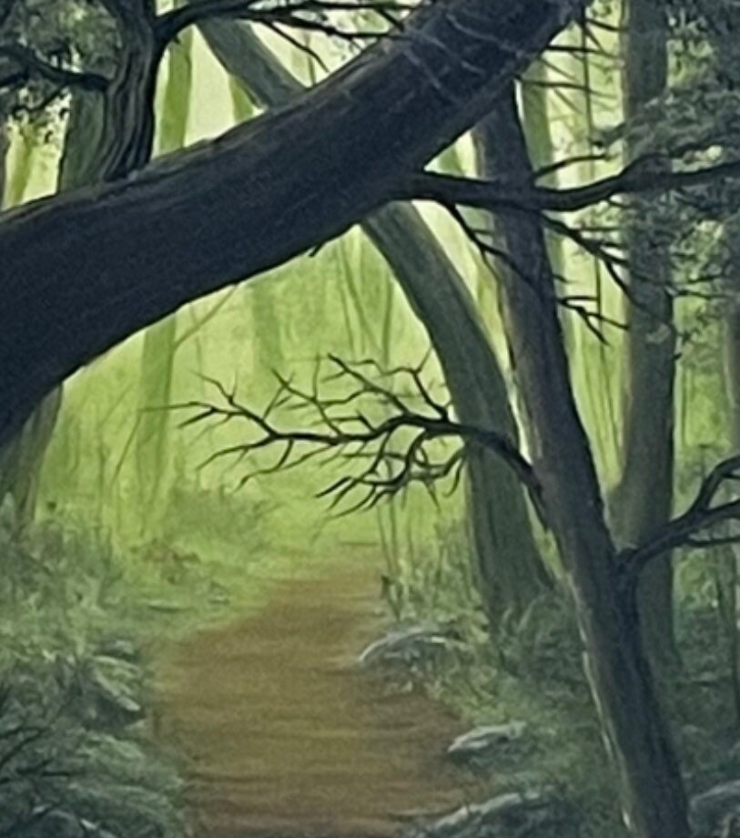 Deep Forest Path 11x14 Hand Painted Original Artwork Landscape Oil ...