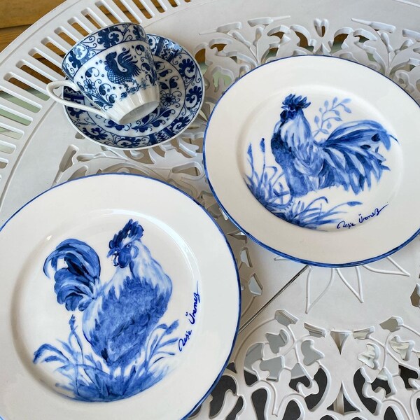 Rooster Tea Set - Etsy