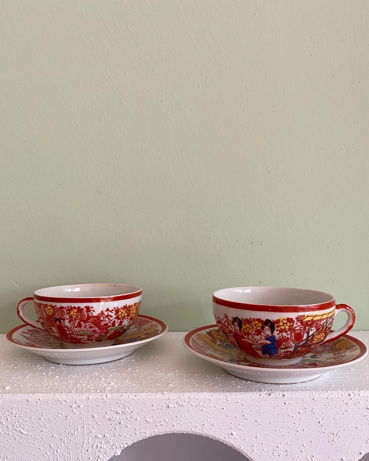 Vintage Rare Japanese Eggshell Porcelain Tea Set With - Etsy