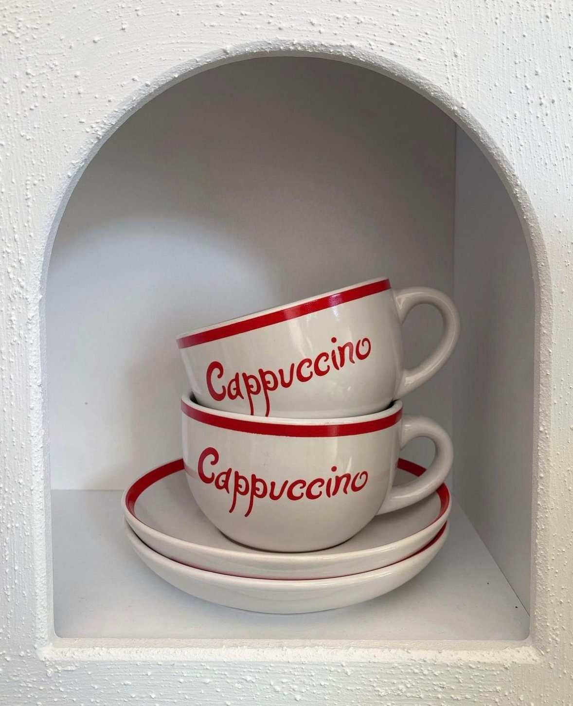 Vintage Nescafe Cappuccino Cups, Retro Coffee Mugs, Breakfast Cup ...
