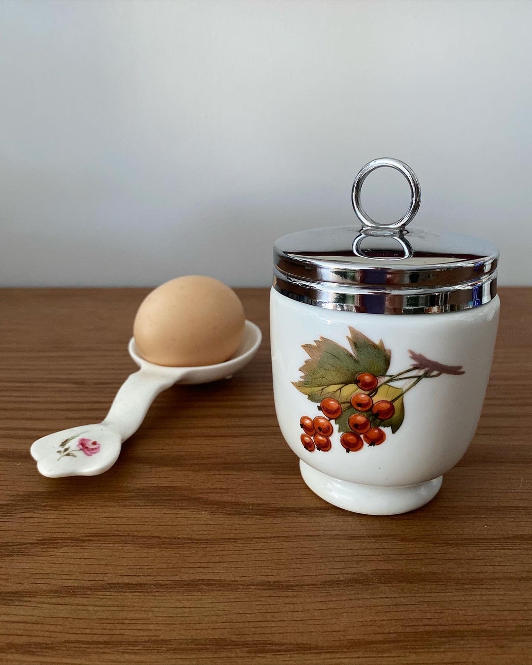 Vintage Royal Worcester Porcelain Single Egg Coddler, Elegant English ...