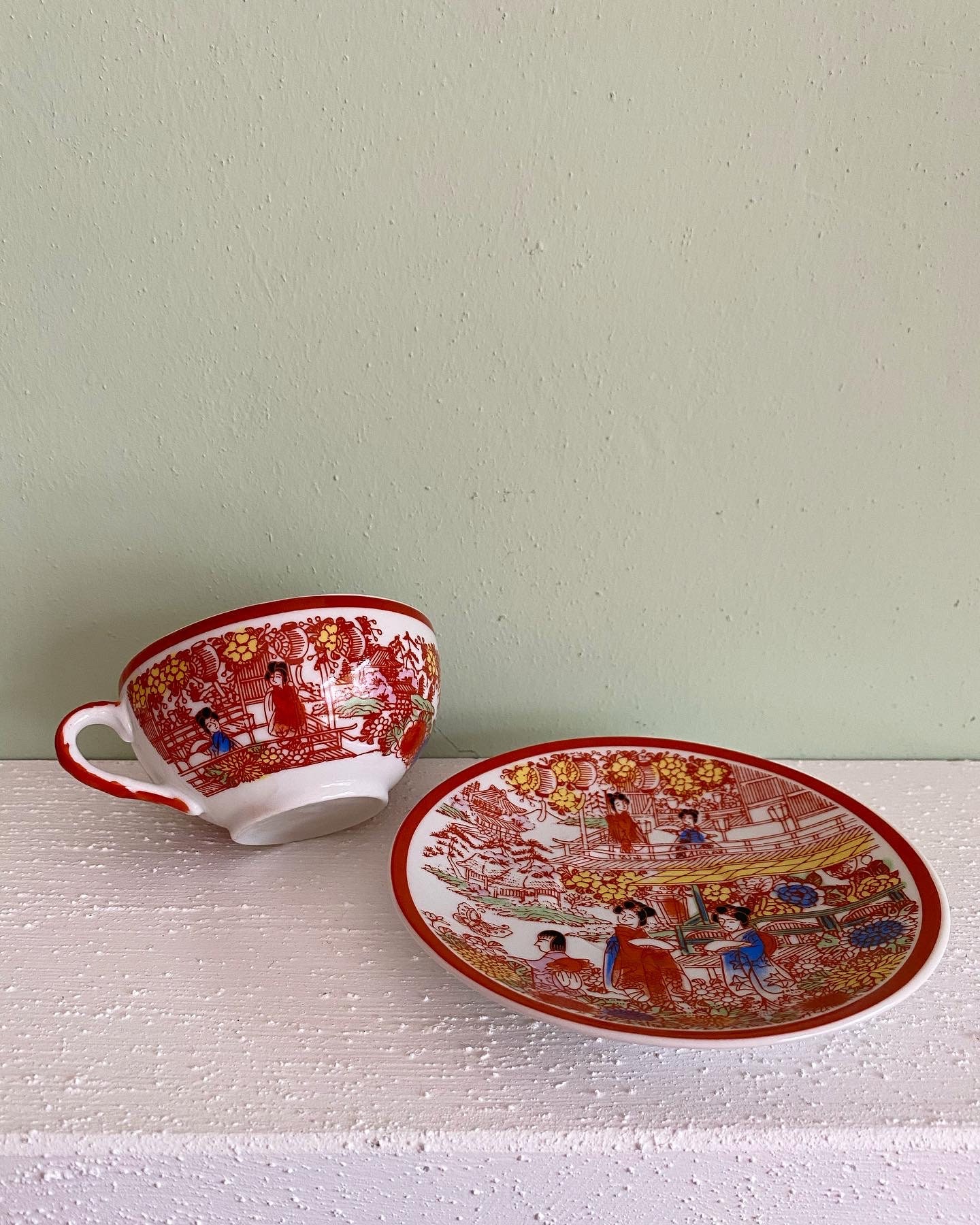 Vintage Rare Japanese Eggshell Porcelain Tea Set With - Etsy