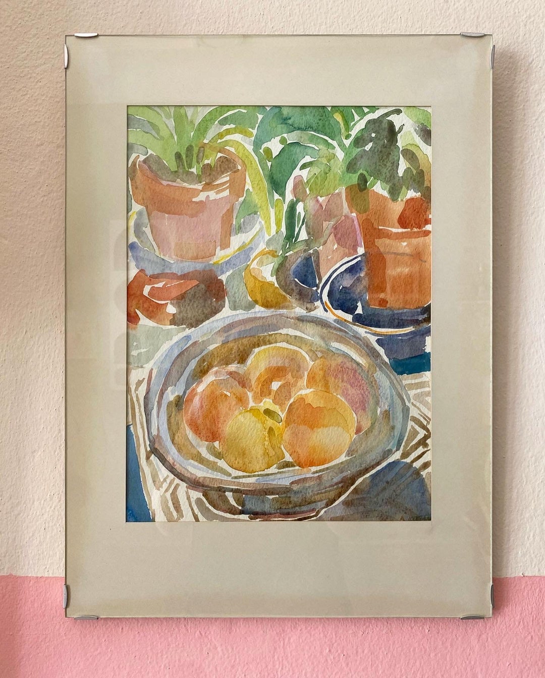 Vintage Nature Morte Painting Artist Signed, Still Life Original ...