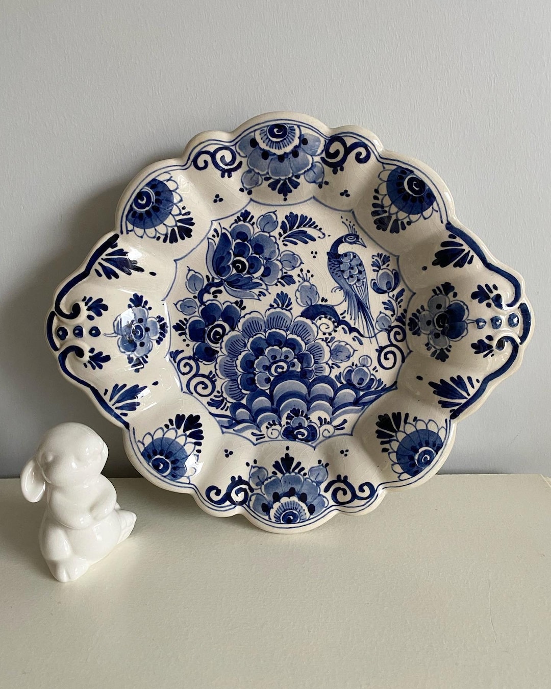 Antique Royal Delft Blue Porcelain Hand-painted Collectible Plate ...