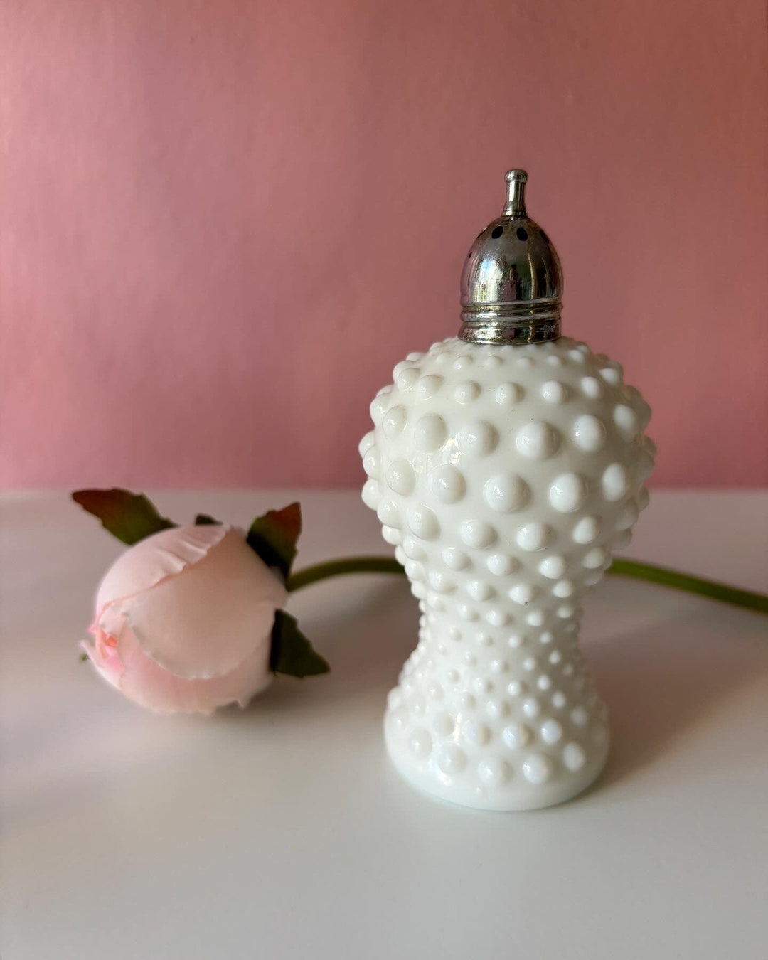 Antique French Handmade White Milk Opaline Sugar Caster, Opaline Glass ...