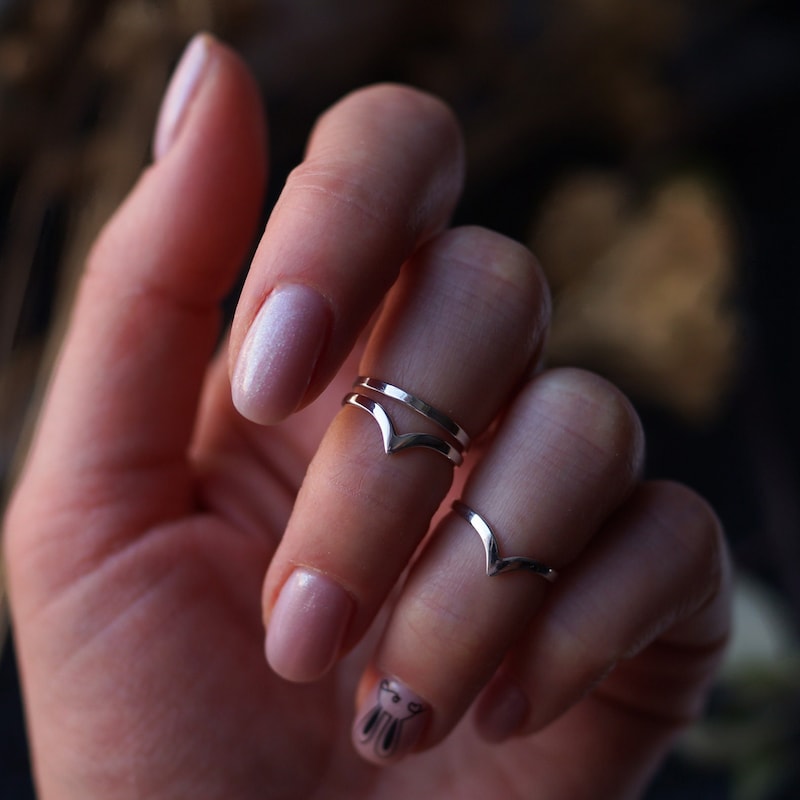 Mid Finger Ring - Etsy