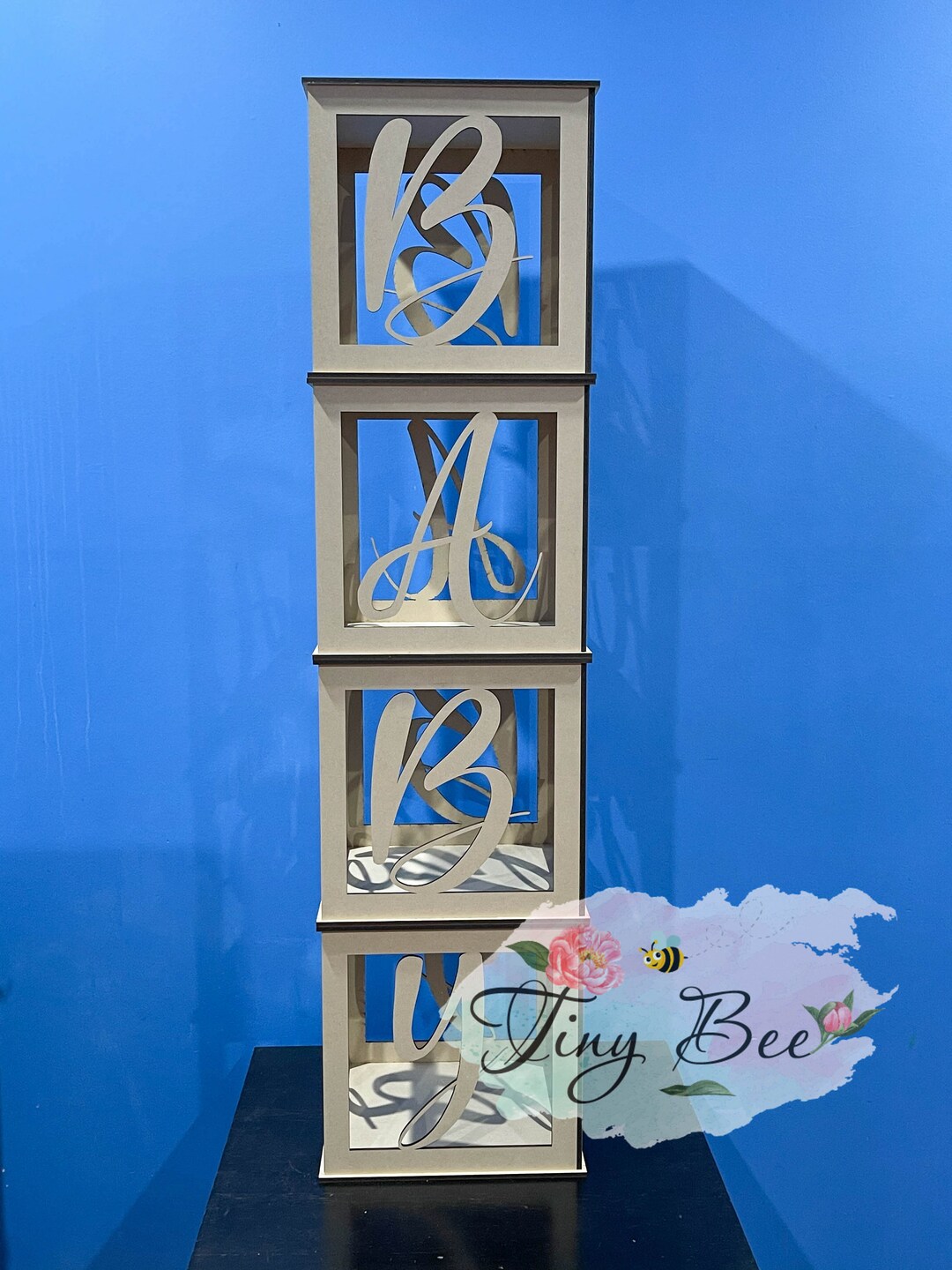 Large Wooden Letter / Number Block - Price PER Block | Balloon Box ...