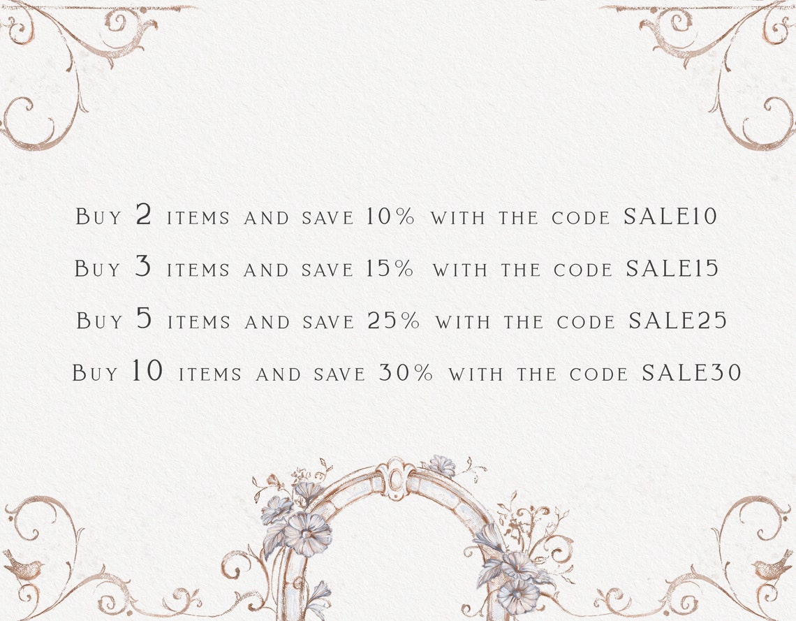 Floral Fine Line Frame Clipart Fine Art Wedding Botanical - Etsy