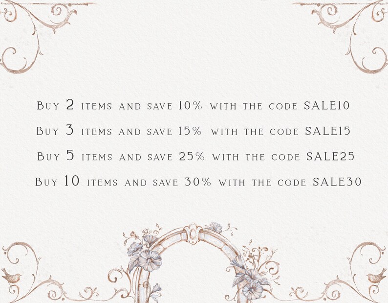 Floral Fine Line Frame Clipart Fine Art Wedding Botanical - Etsy