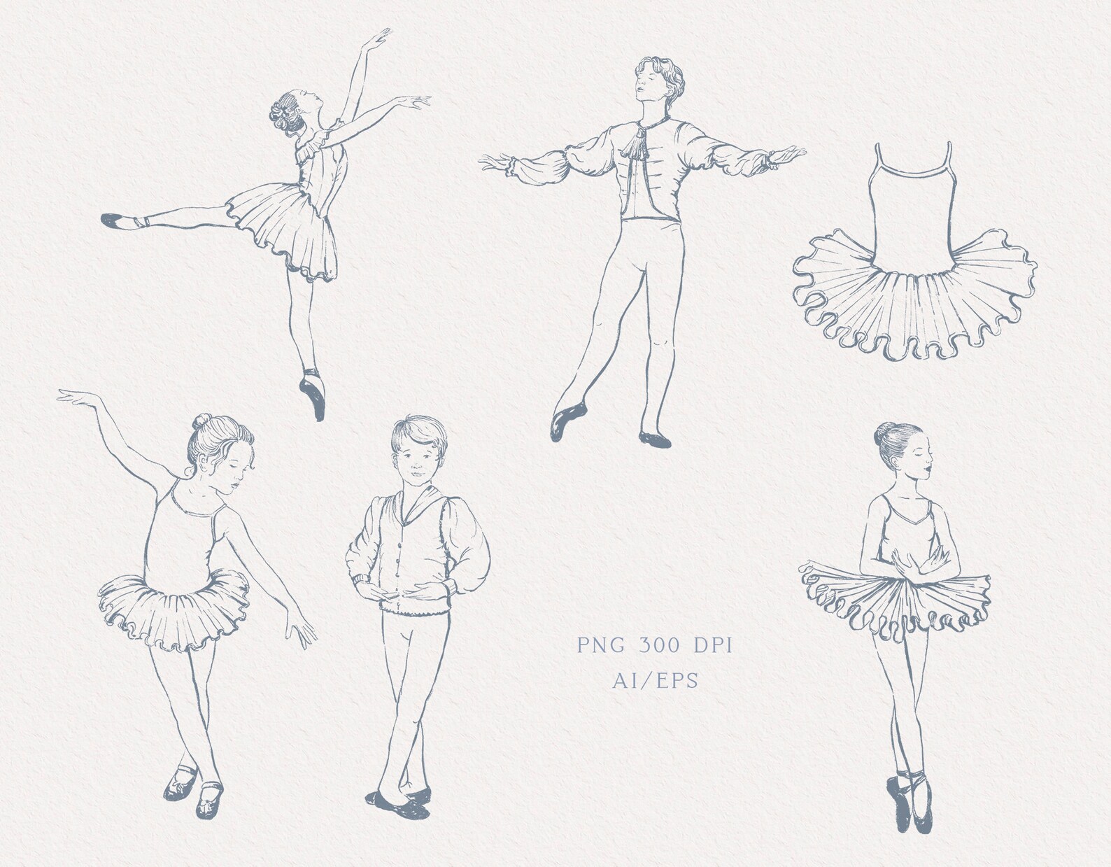 Baby Ballet Clipart, Vintage Bow Crest, Hand-drawn Ballerina_balleron ...