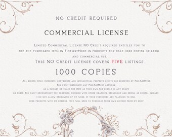 Whole Shop Commercial License NO Credit Required / for - Etsy