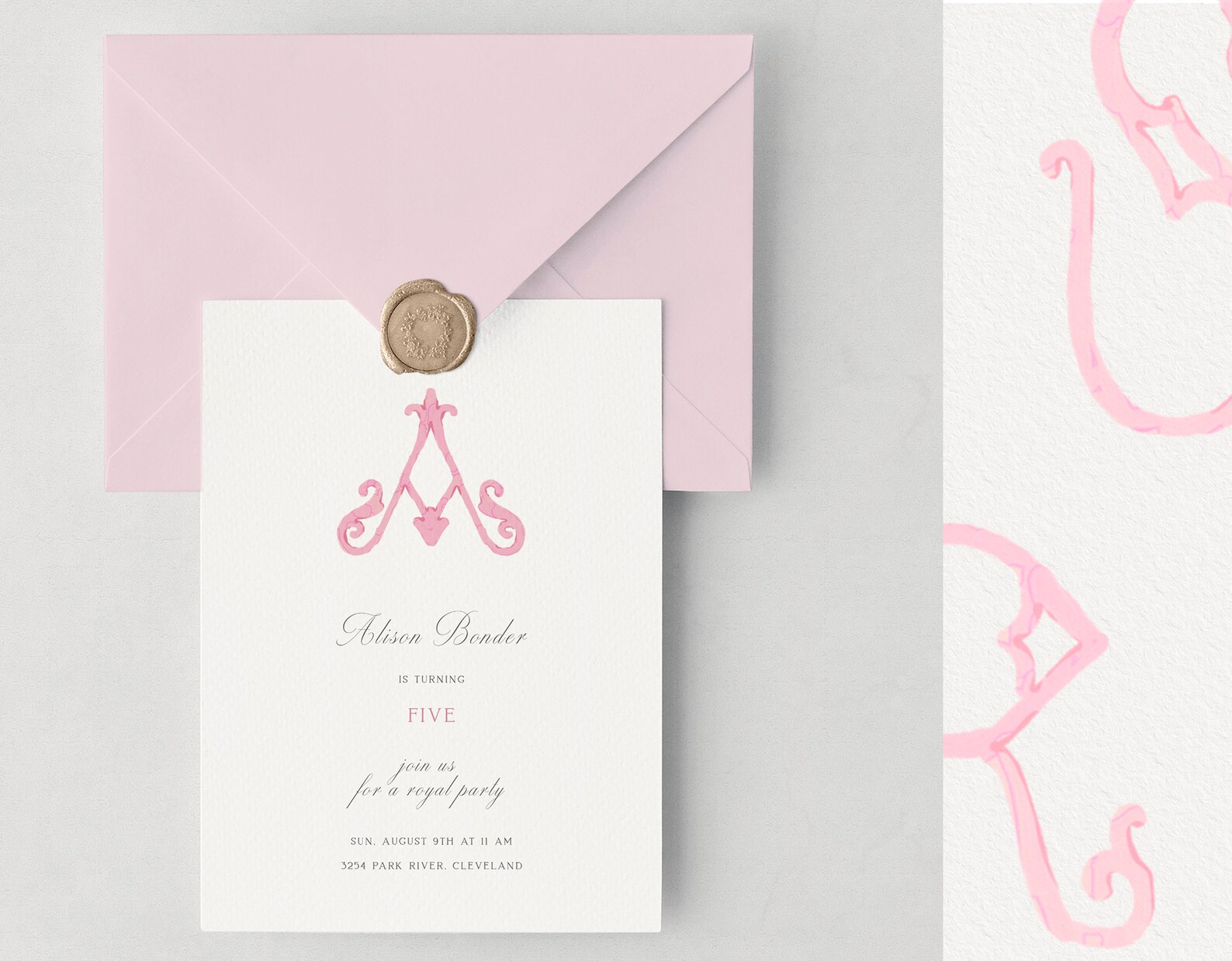 Pink Hand-painted Letters Clipart, Monogram Alphabet, Monogram Creator ...