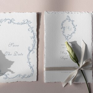 Wedding Crest_logo, Fine Line Frame, Elegant Swirls, Vintage Hand Drawn ...