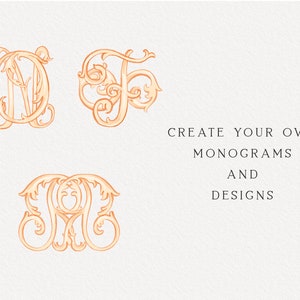 Gold Hand-painted Letters Clipart, Monogram Alphabet, Wedding Monogram ...