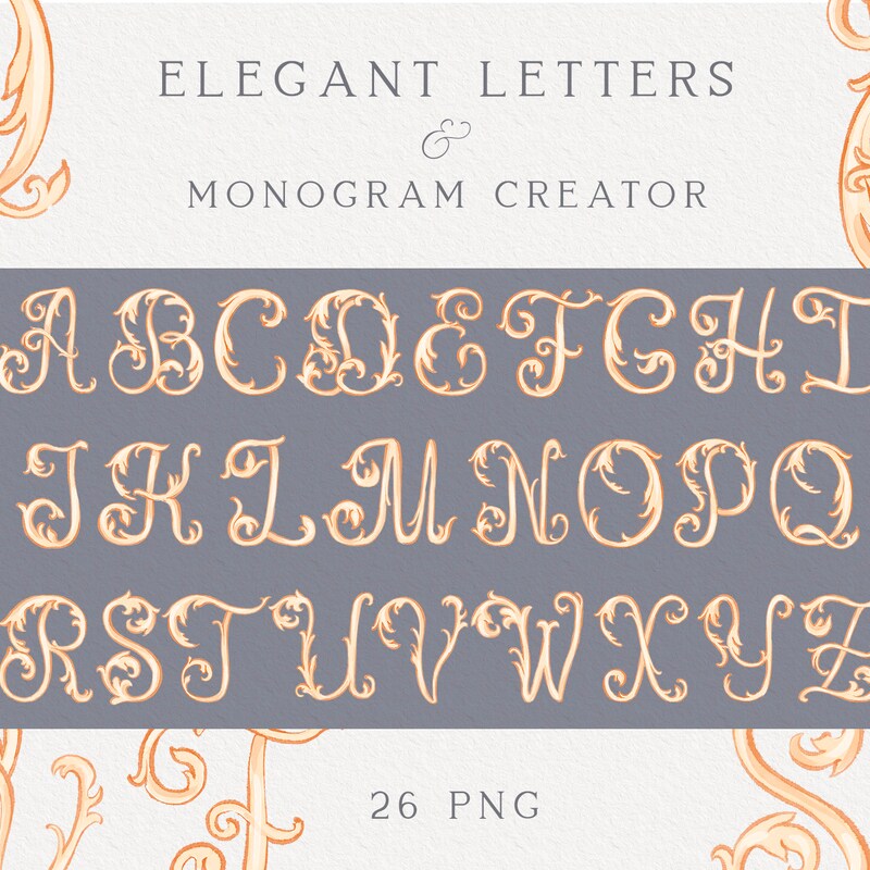 Ornate Letters - Etsy