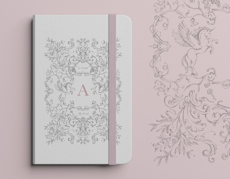 Fine Line Art Ornate Floral Frame Clipart Vector Frame - Etsy