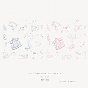 Surface Seamless Kids Design, Teddy Bear Theme Carousel, Textile Kids ...