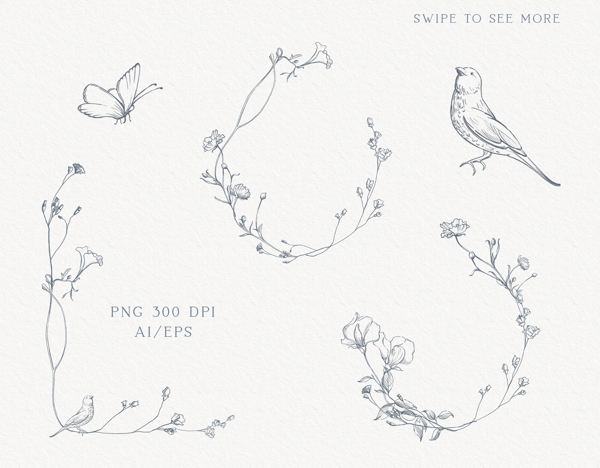 Floral Fine Line Art Minimalistic Flower Ikebana Style - Etsy