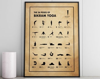 Bikram Yoga Poses Chart Printable
