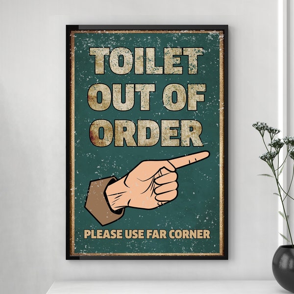 Bathroom Out of Order Sign - Etsy