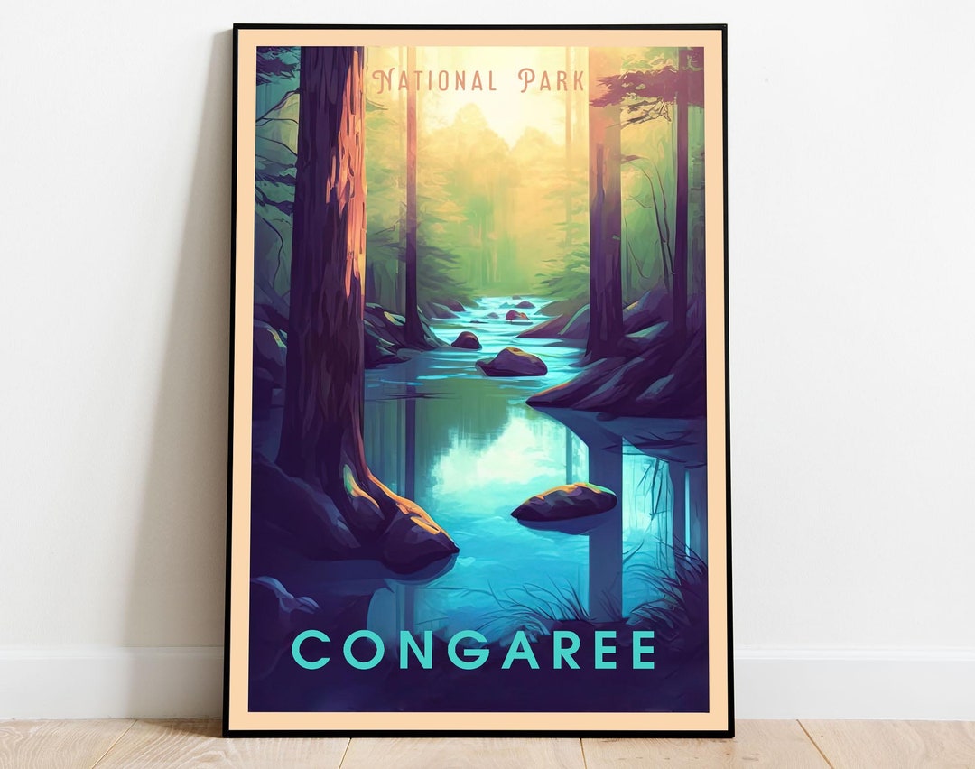 Congaree National Park Poster, South Carolina Wall Art, USA National ...