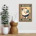 Funny Cat Workout Poster, Gym Cat Poster, Funny Fat Cat Art, Chubby Cat ...