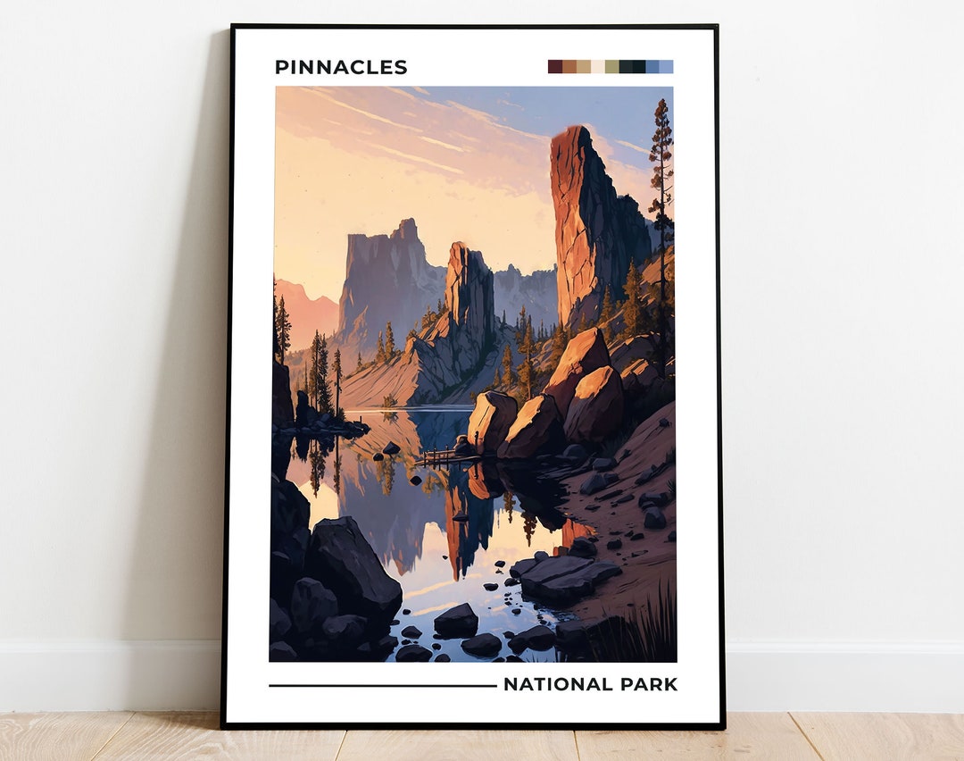 Pinnacles National Park Poster, California Poster, US National Parks ...