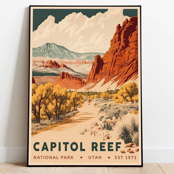 Capitol Reef Poster - Etsy
