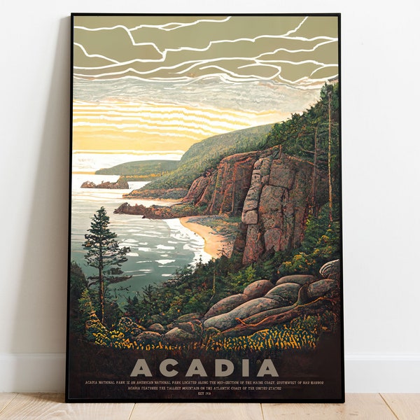 Acadia National Park Poster - Etsy