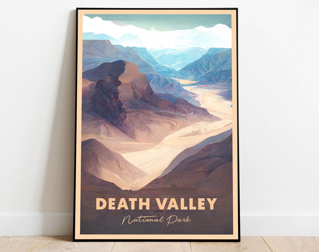 Death Valley National Park Poster, Desert Valley Art, California Poster ...