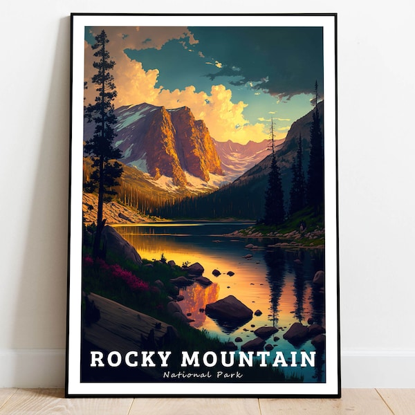 Rocky Mountain National Park Poster - Etsy