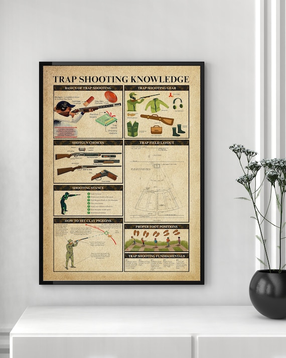 Trap Shooting Knowledge Poster Trap Shooting Lover Poster - Etsy
