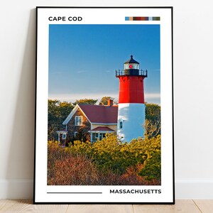 Cape Cod Poster, Massachusetts Poster, MA Poster, US Cityscape Poster ...