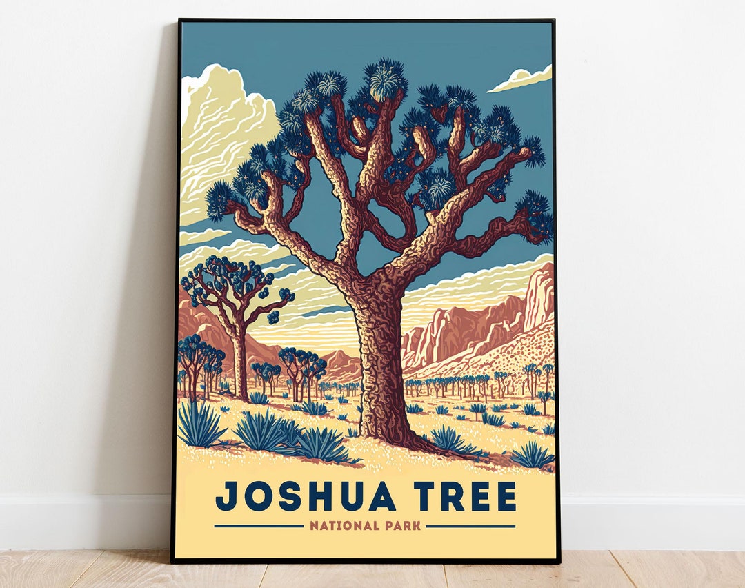 Joshua Tree National Park Poster, US National Parks Poster, California ...