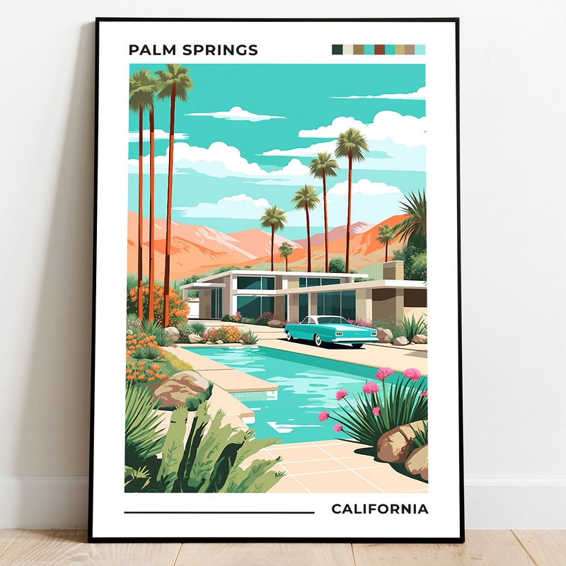 Palm Springs Artwork - Etsy
