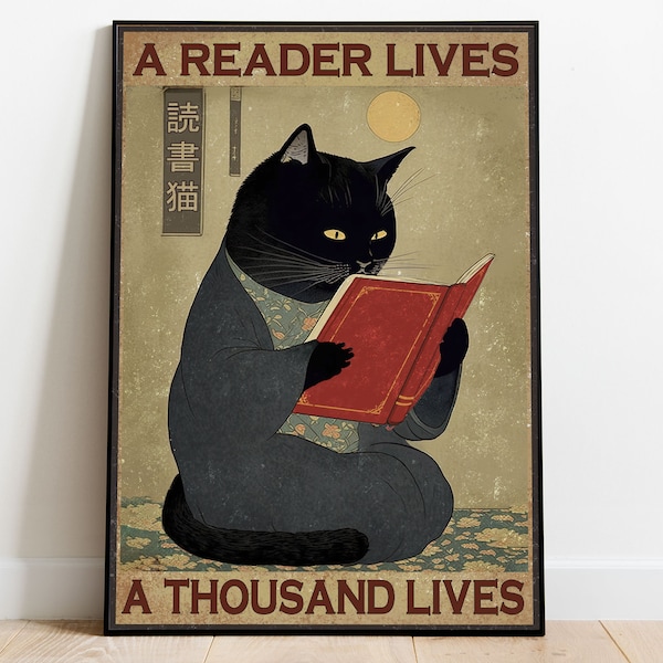 Cat Poster - Etsy