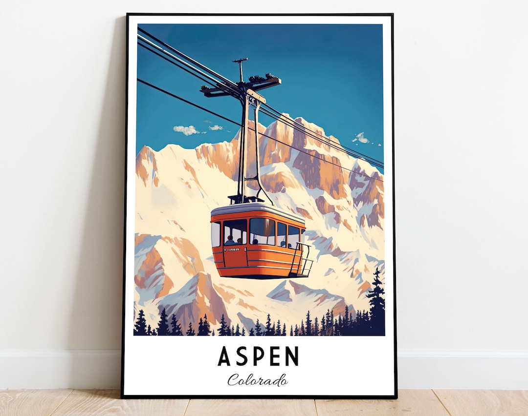 Aspen Poster Cabin Poster Aspen Colorado Poster Colorado - Etsy