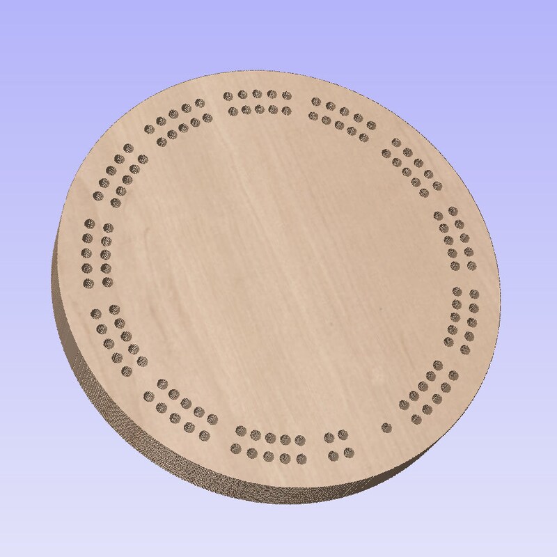 Cribbage Board Template - Etsy