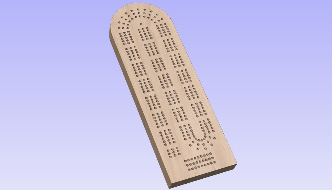 Cribbage Board Cut File; CNC, DXF, SVG, Downloads; Vcarve - Etsy