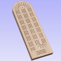 Cribbage Board Template SVG File for CNC and Laser - Etsy