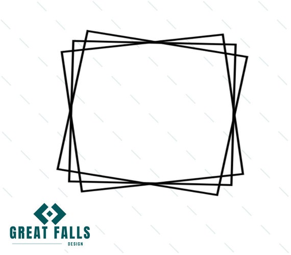 3 Rectangle Frame SVG Files Cut Files Vector Files - Etsy