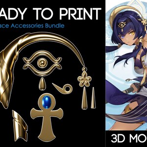 Candace Genshin Impact 3D Model for Cosplay - Etsy UK