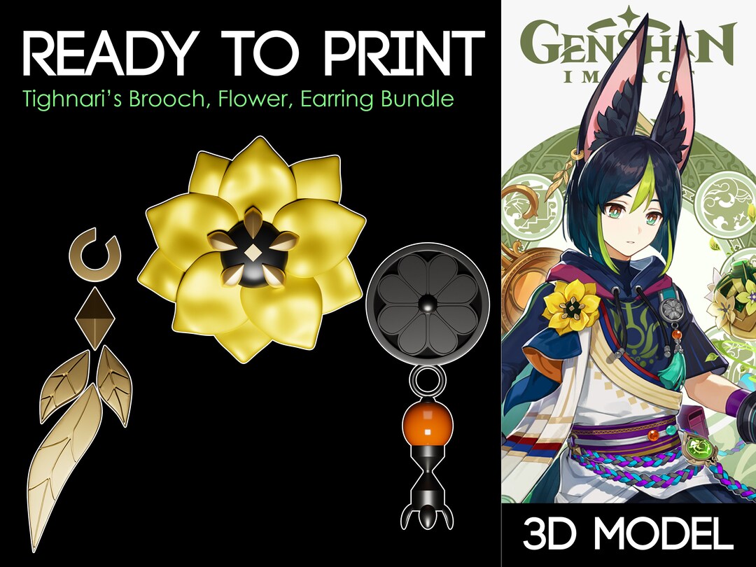Tighnari Genshin Impact 3D Model for Cosplay - Etsy Hong Kong