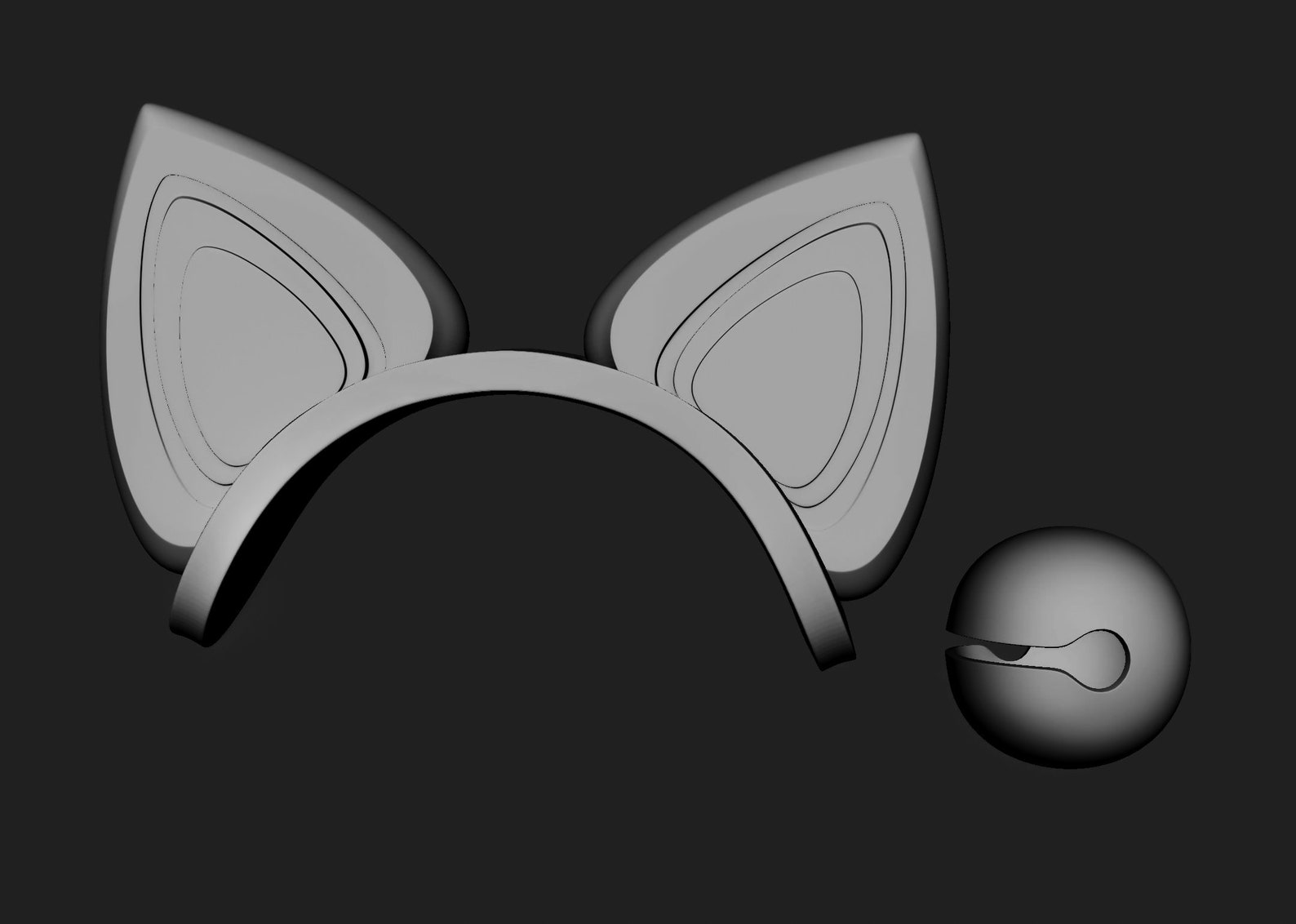 Battle Cat Bunny Jinx Ears 3D Model for Cosplay - Etsy