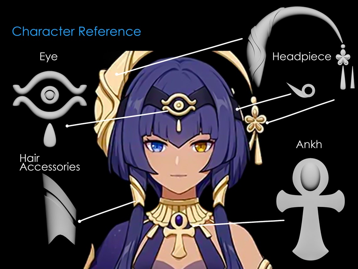 Candace Genshin Impact 3D Model for Cosplay - Etsy UK