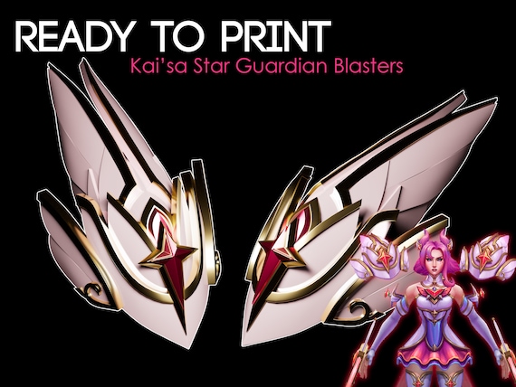 Star Guardian Kai'sa Blasters Wings Weapons 3D Model Prop - Etsy Canada