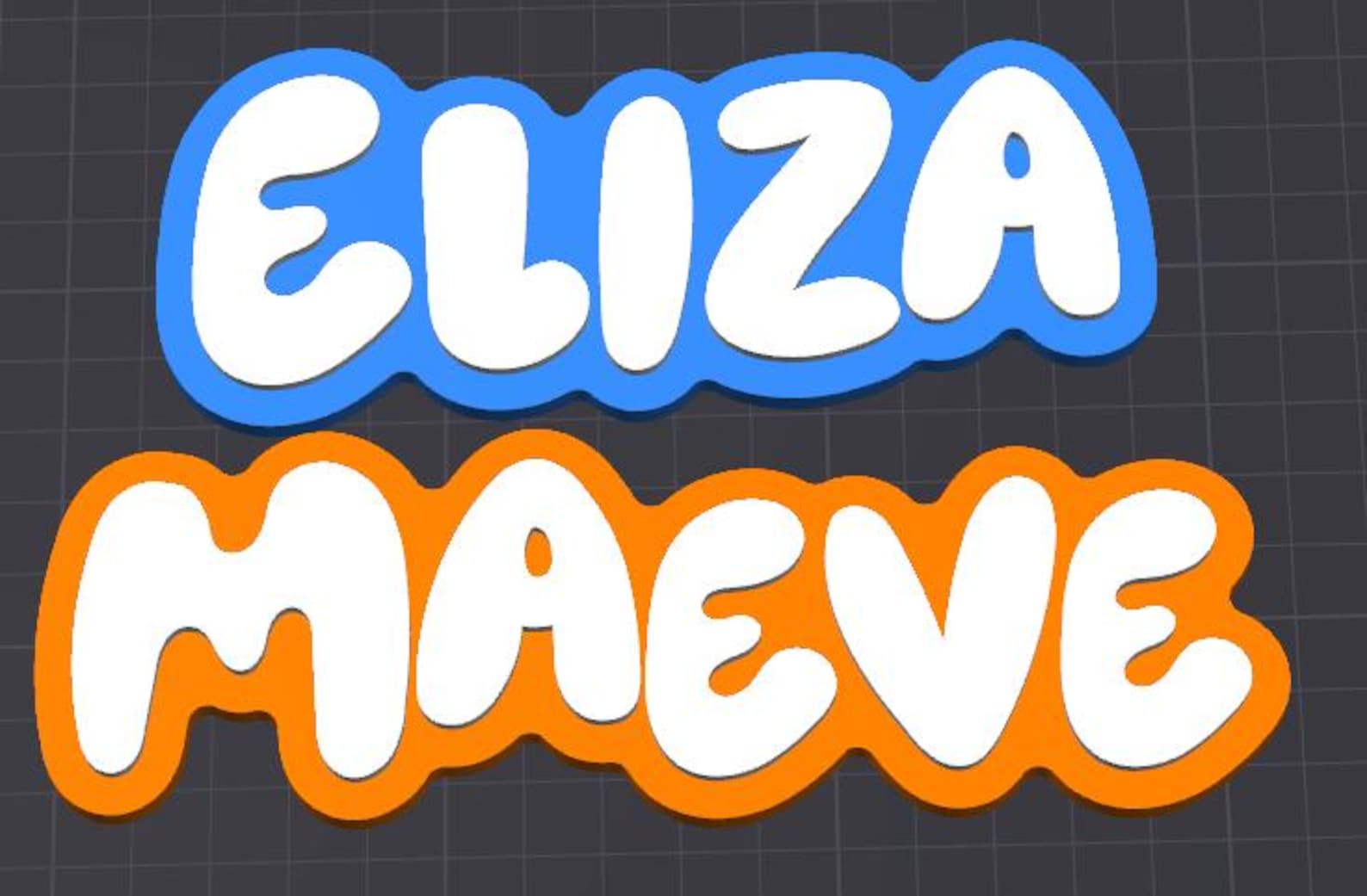 Personalised Bluey Inspired Name Sign - Door Sign - Name Plate - Any ...