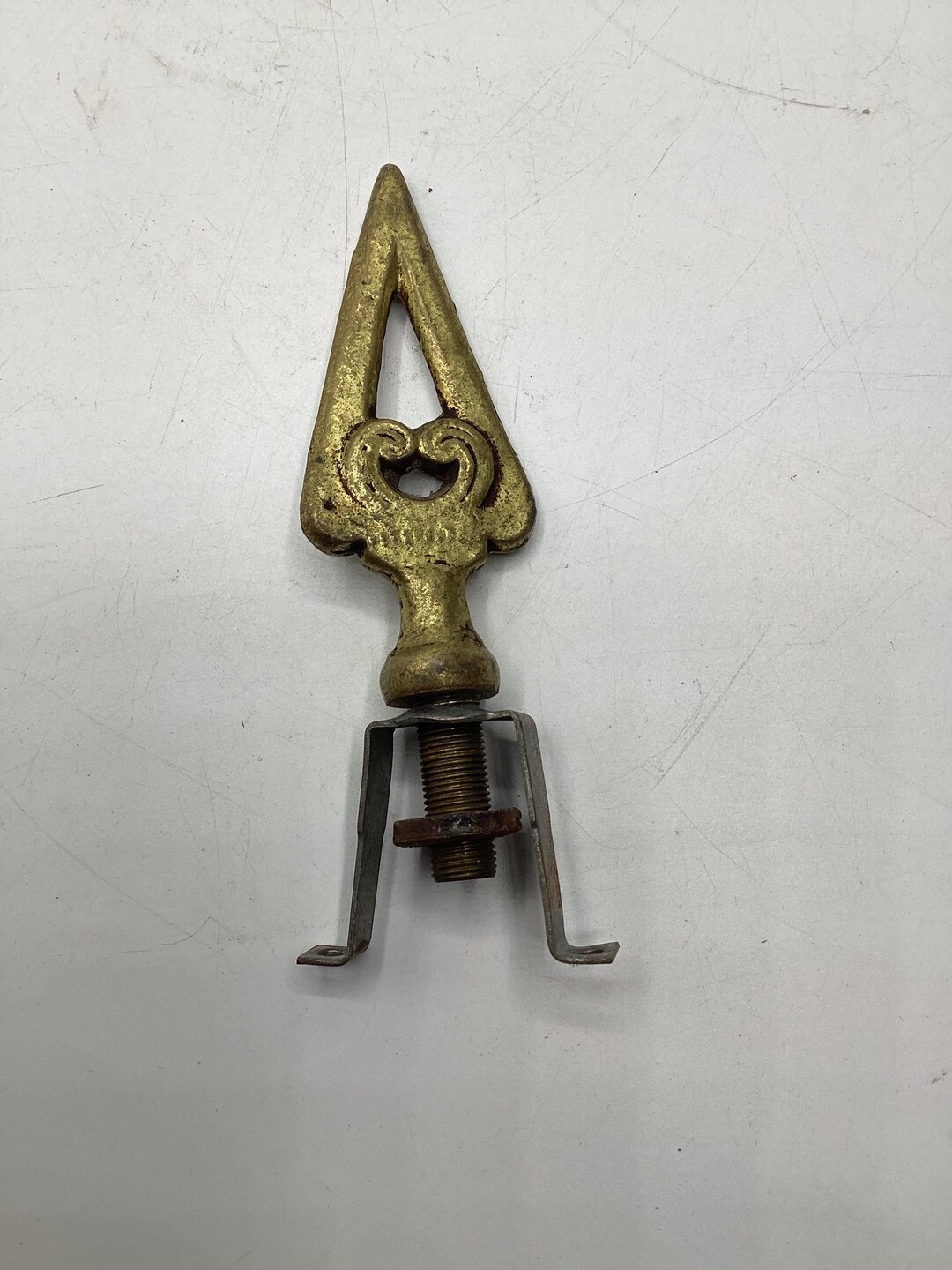 Vintage Gold Tone Arrowhead Triangle Head Finial - Etsy