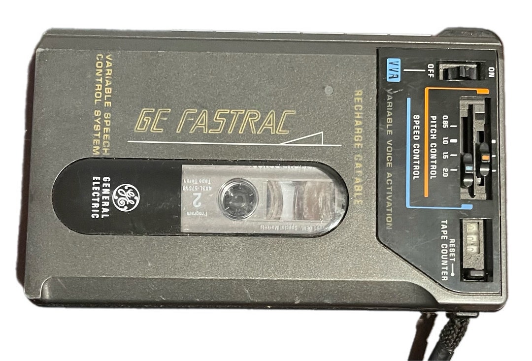 Vintage General Electric GE Fastrac Cassette Tape Player Recorder - Etsy
