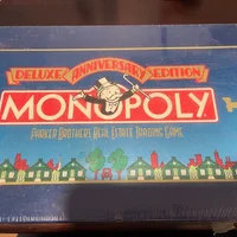 Monopoly Deluxe Anniversary Edition Parker Brothers Real Estate Trading ...